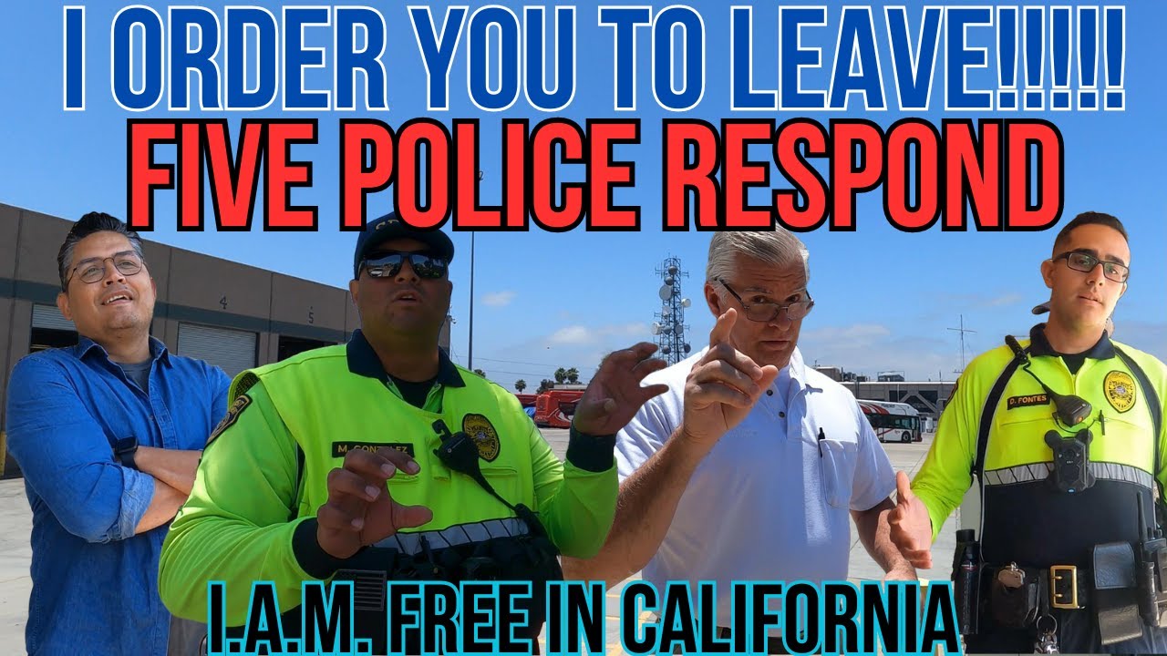 I ORDER YOU TO LEAVE!!!!! FIVE POLICE RESPOND - YouTube