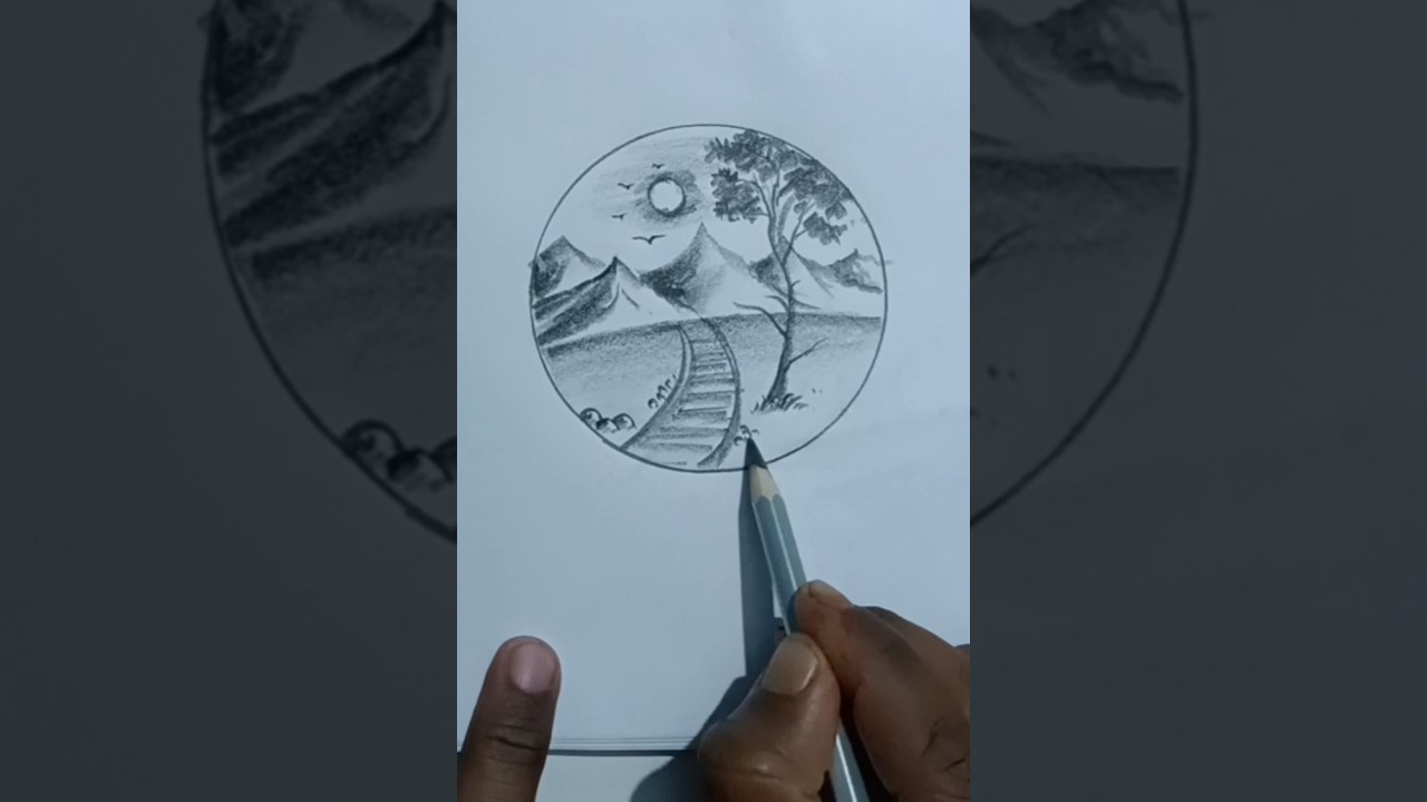 hill station .#drawing #youtube #video #viral #trending # - YouTube
