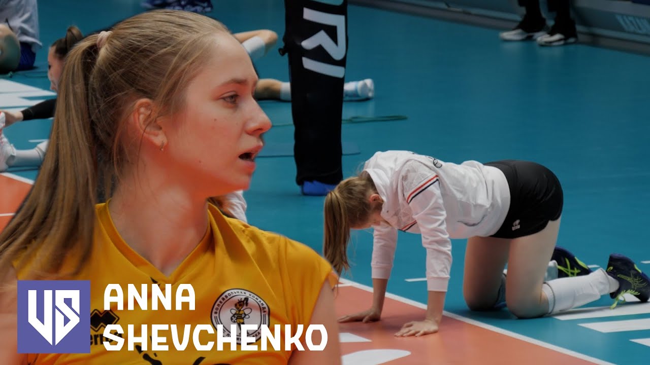 Anna Shevchenko | Beautiful Volleyball Girl | Warming up - YouTube