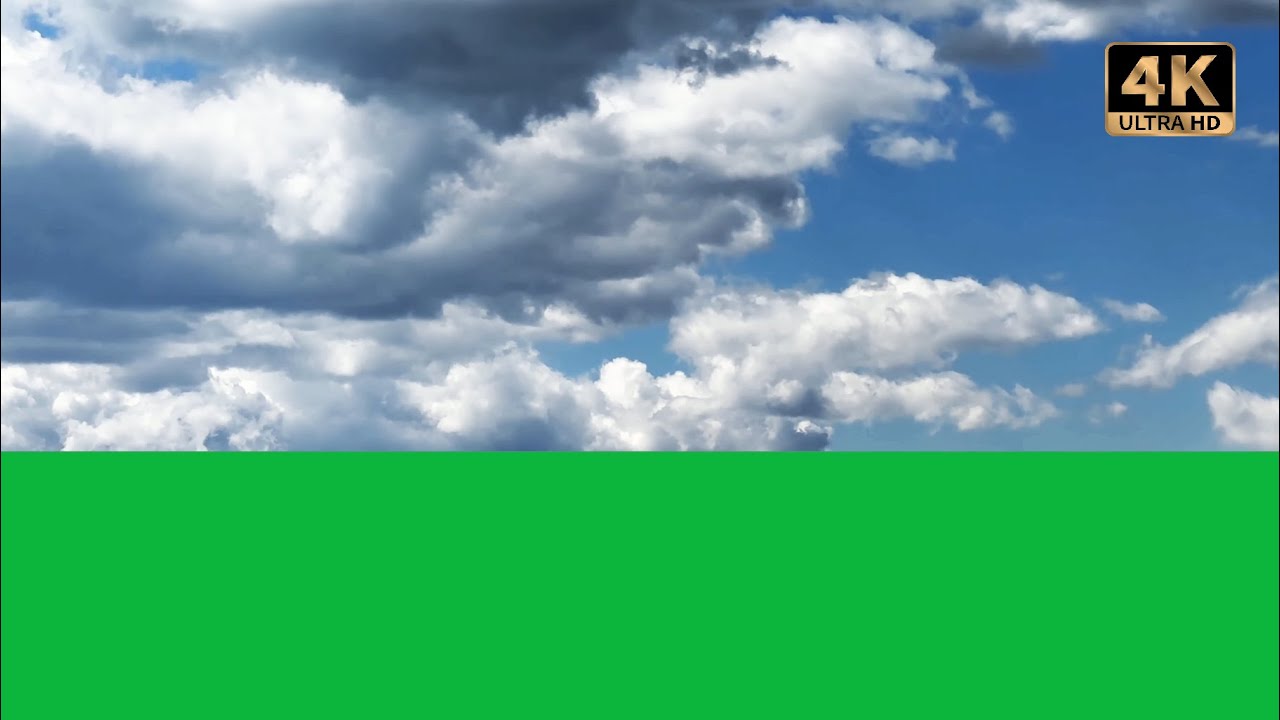 cloud green screen video - YouTube