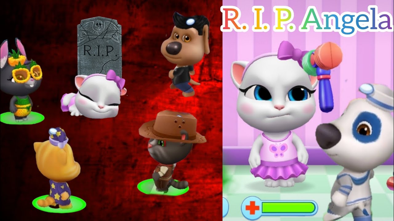 Dr. Hank killed Gorgeous Angela || R. I. P. Angela || My talking tom ...