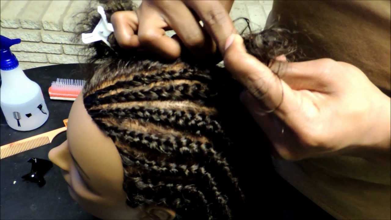#254 - Cornrow Tutorial - YouTube