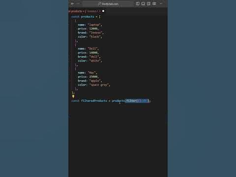 How to use the Array filter function in Javascript - YouTube