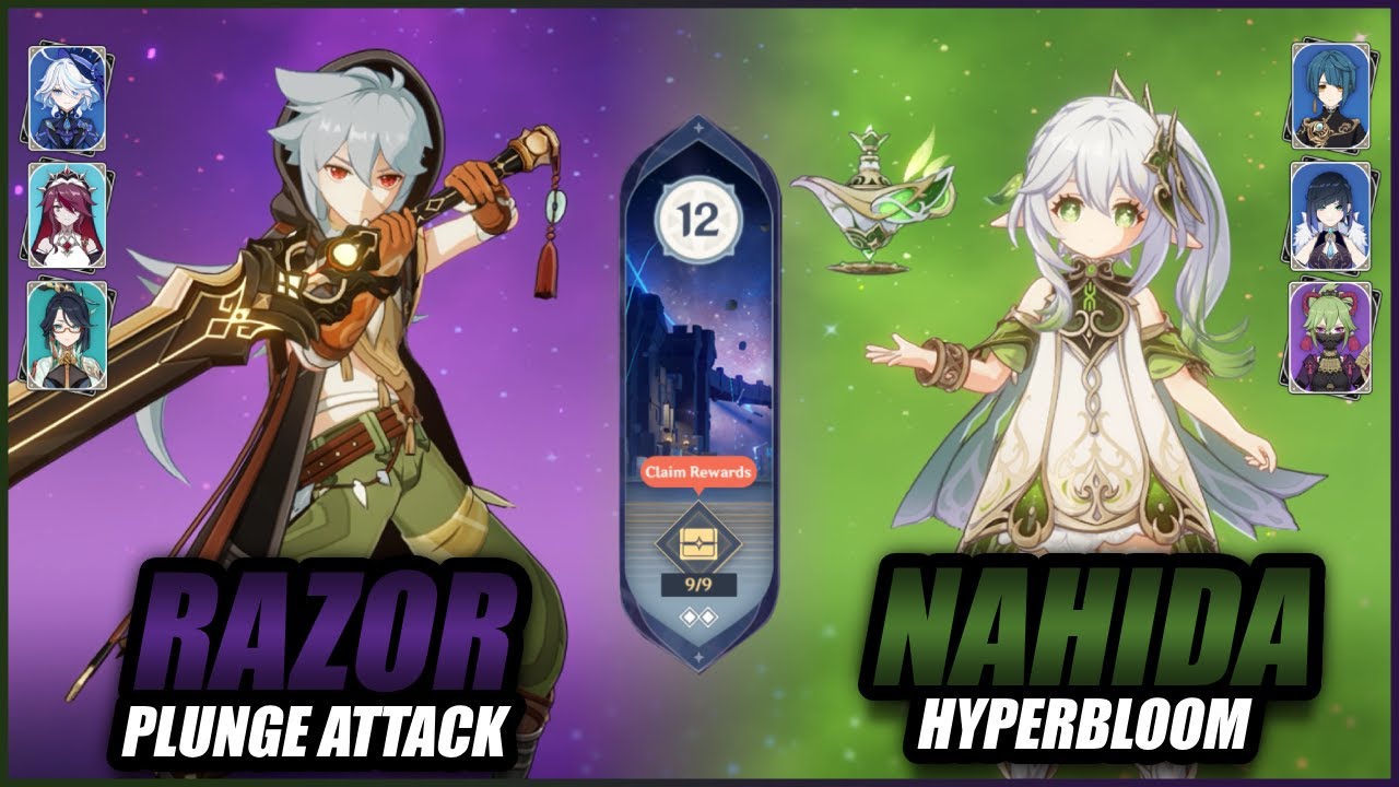 Razor C6 & Nahida Hyperbloom | SPIRAL ABYSS 4.4 | [Genshin Impact] - YouTube