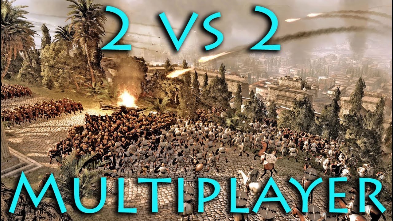 Total War : Rome 2 - 2 vs 2 Multiplayer Battle - YouTube