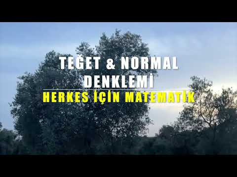 9.19 Teğet ve Normal Denklemi , Türev ( 1/3) - Konu Anlatımı - #HiMat