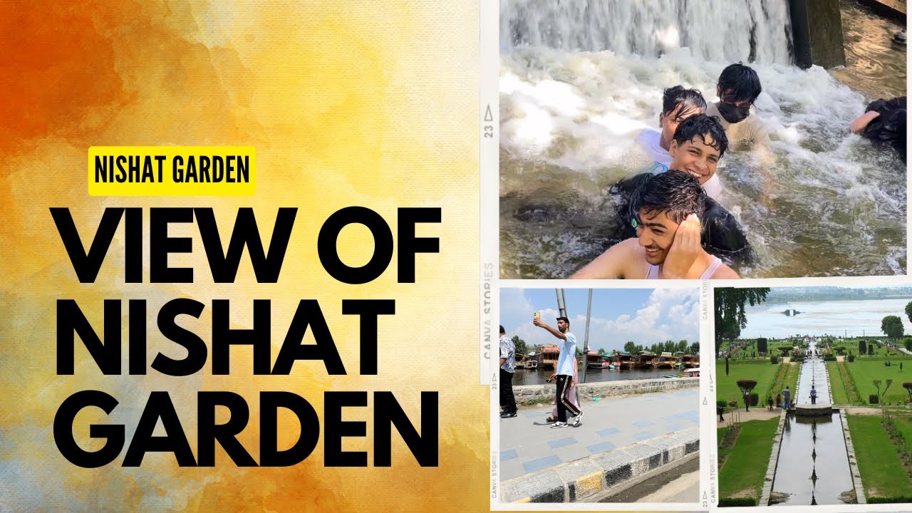 Kashmir Nishat Garden 🪴 beautiful View dal lake ️ - YouTube