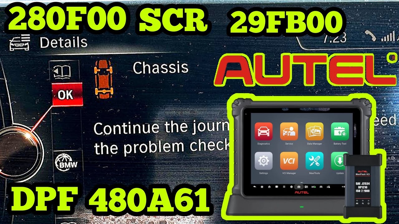 AUTEL CODING BMW DPF AdBlue 280F00 29FB00 480A61 SCR System Warning and ...