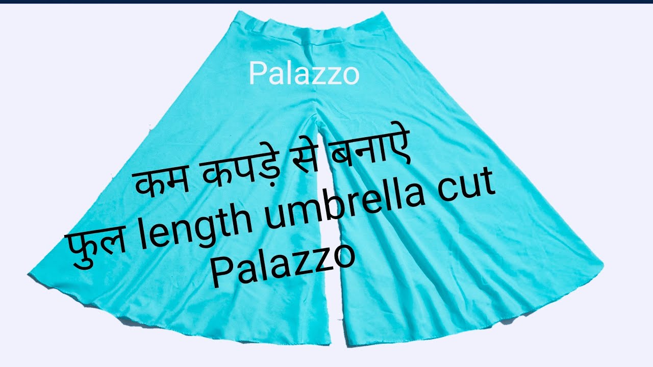 umbrella cut Palazzo Cutting And Stitching - YouTube