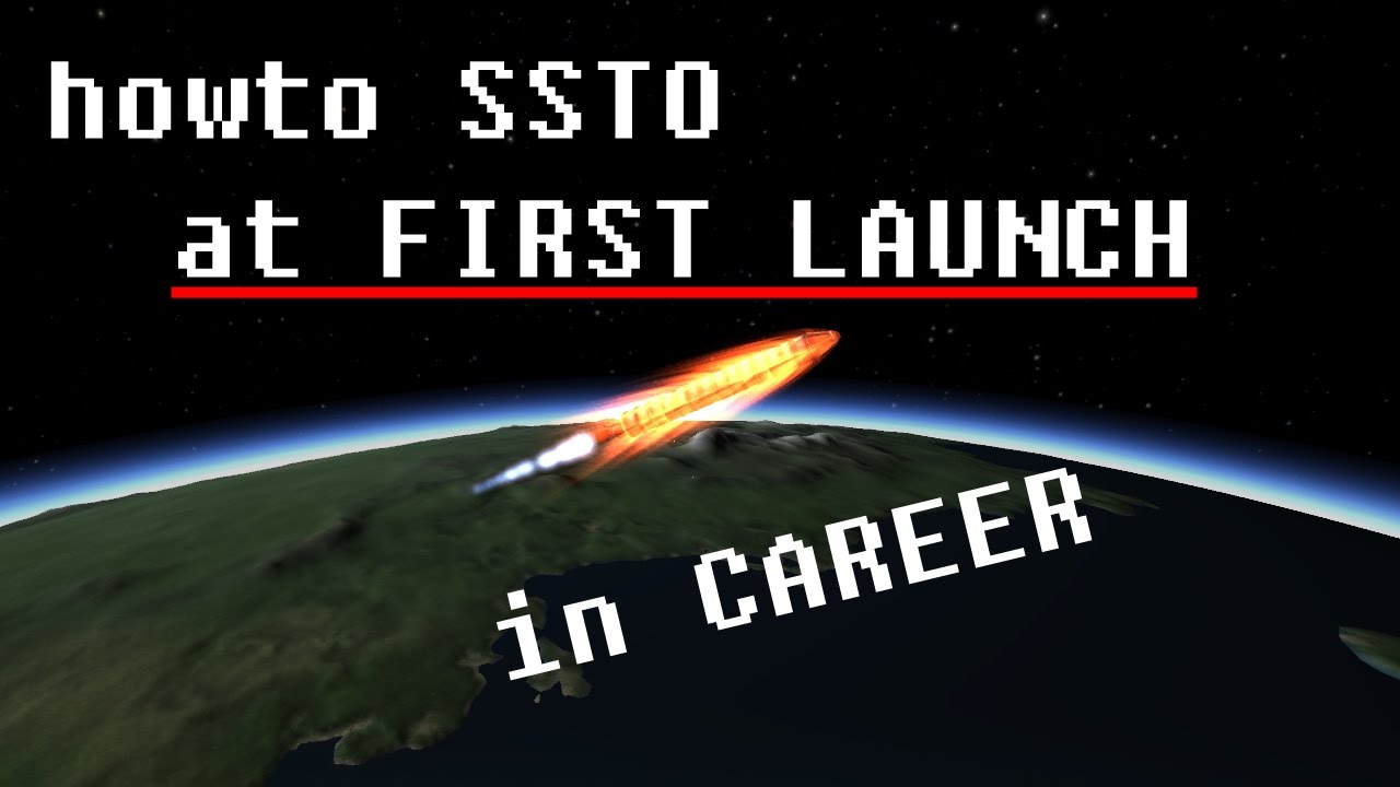 Howto SSTO with only 5 Science Points! Lowtech to high orbit - YouTube