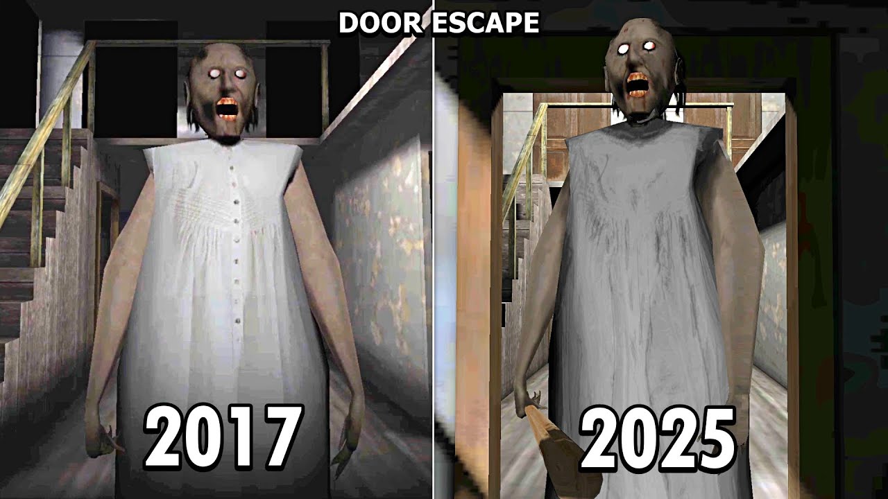 Granny 2017 vs 2025 - Door Escape - YouTube