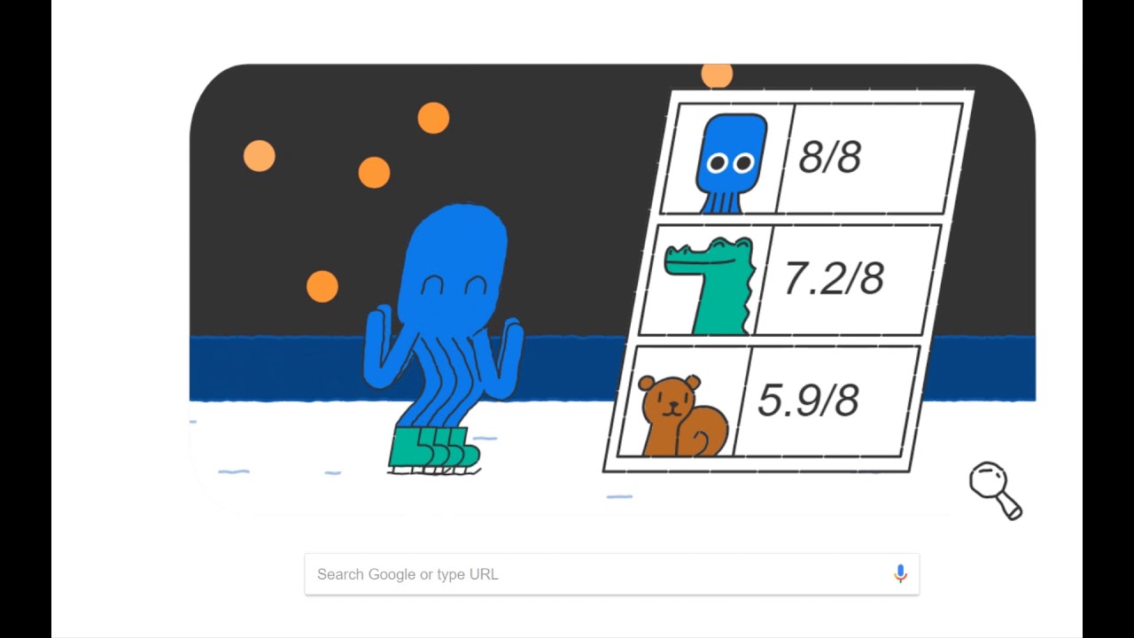16 Day of the google Doodle Snow Games | Beautiful Ice Dance performed ...