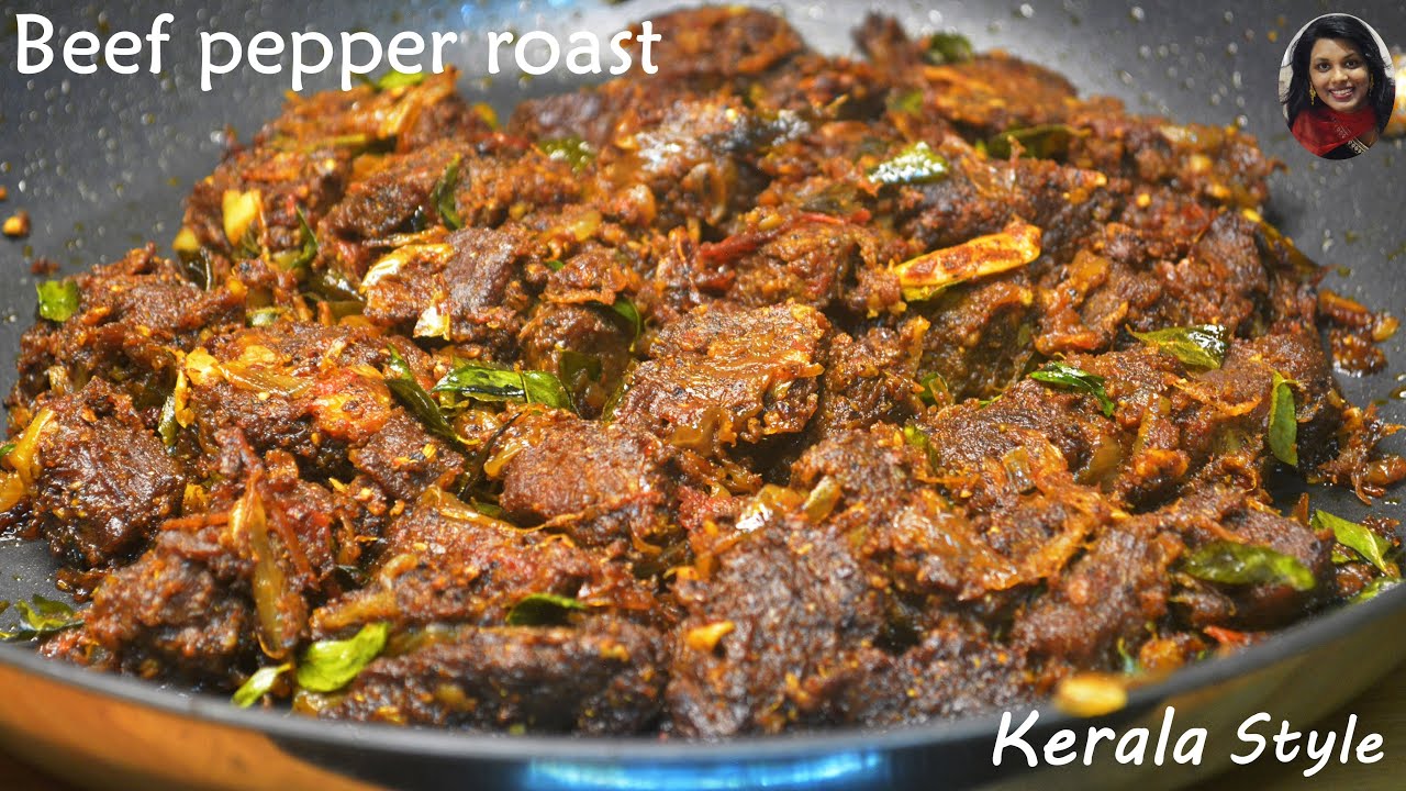 Beef Pepper Roast | Kerala style beef roast | കുരുമുളകിട്ട് വരട്ടിയ ...