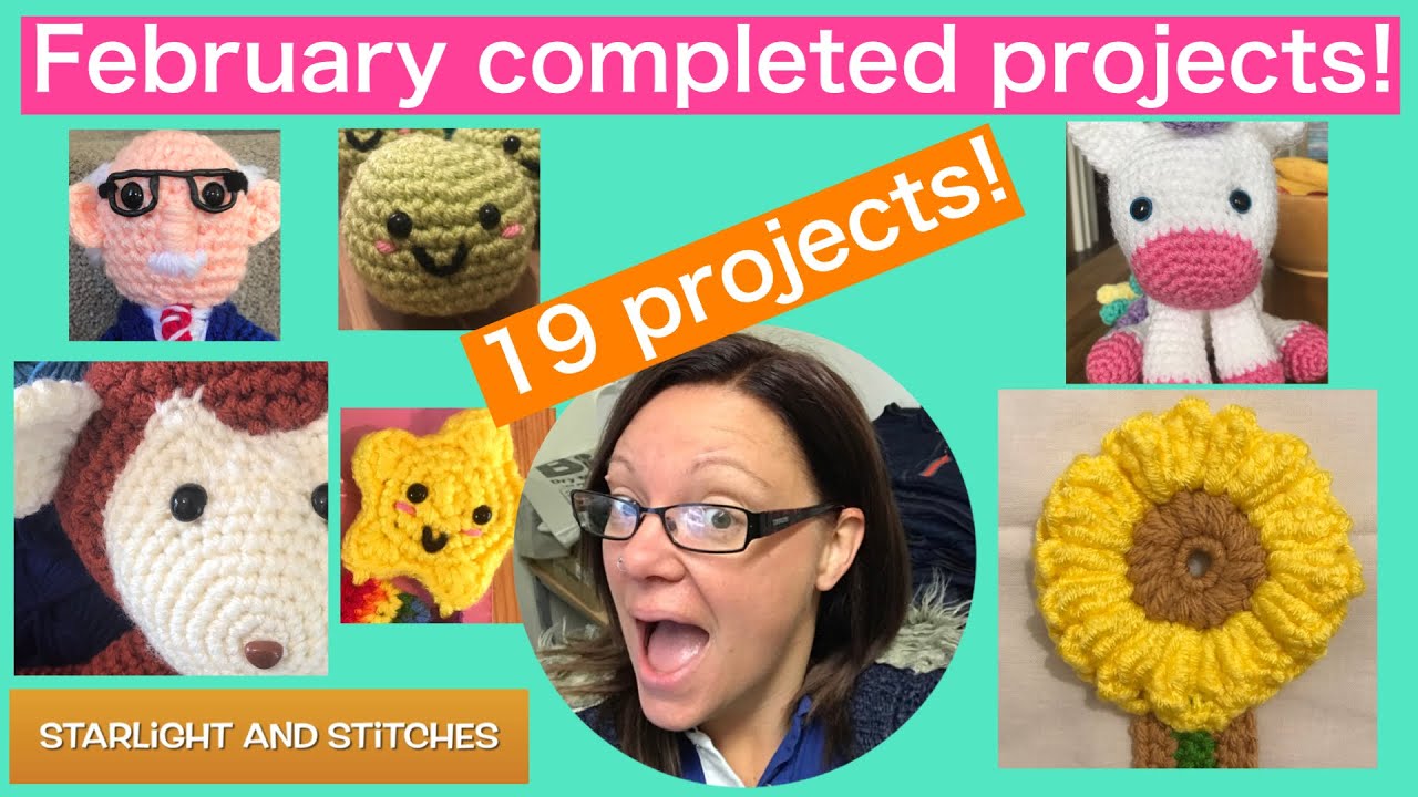 February completed crochet projects! Beginner, intermediate and expert ...