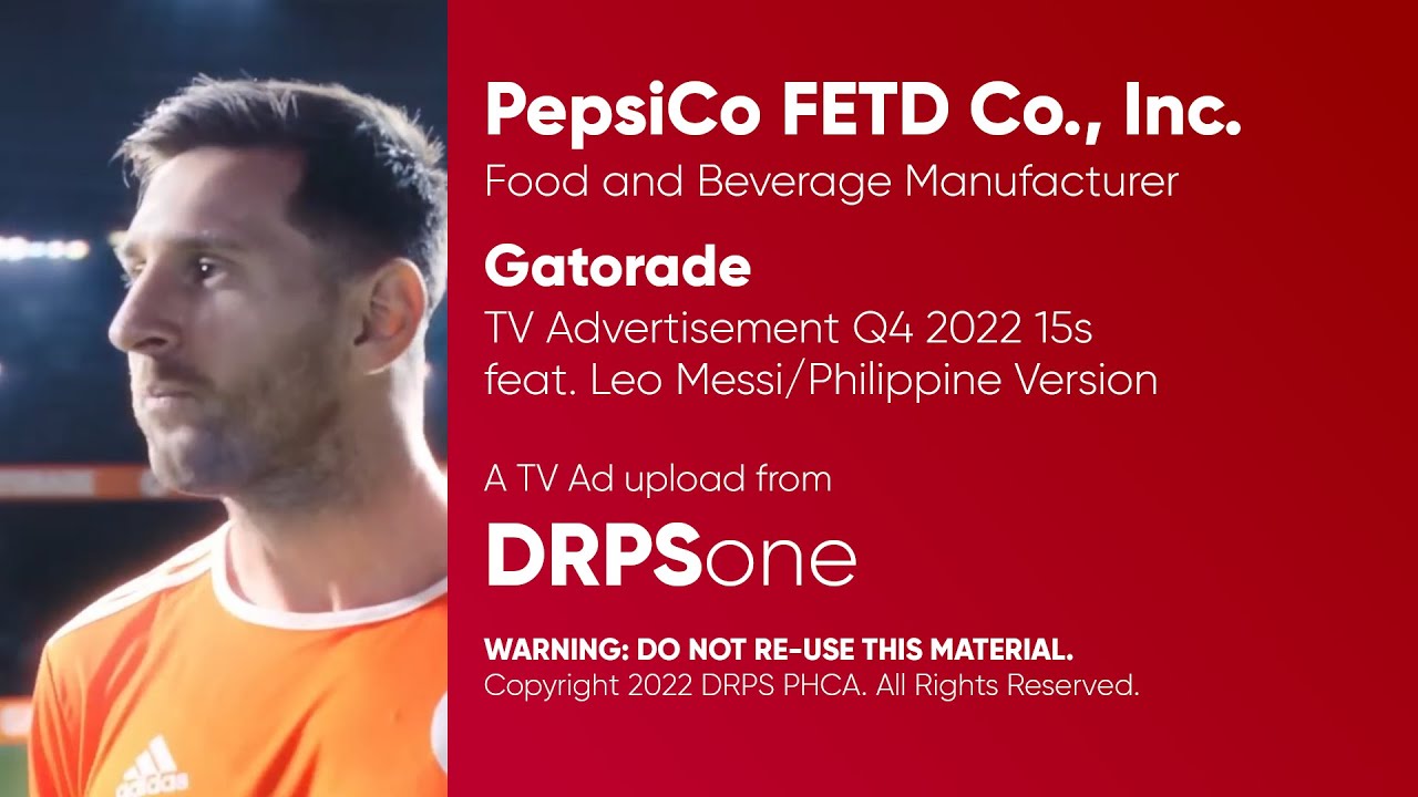 Gatorade TV Ad Q4 2022 15s with Leo Messi (Philippines) - YouTube