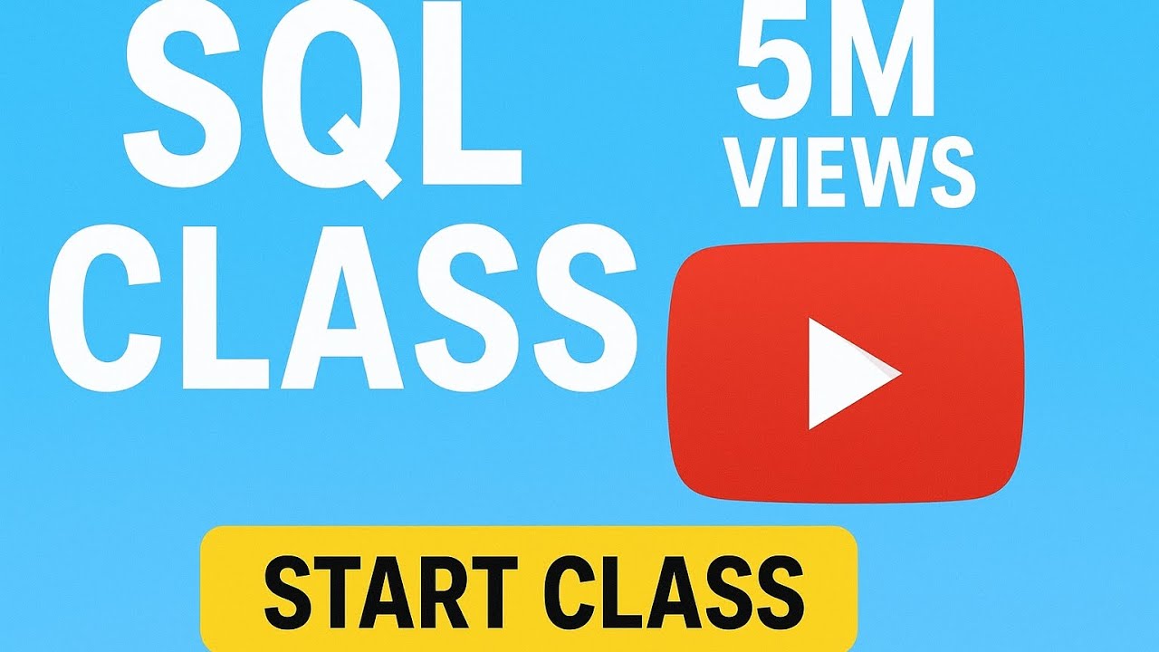 SQL FULL COURSE | 05 CLASS | 04/11 PART 1 - YouTube