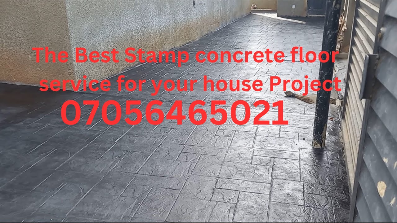 How to Stamp Concrete Floors: DIY Guide - YouTube