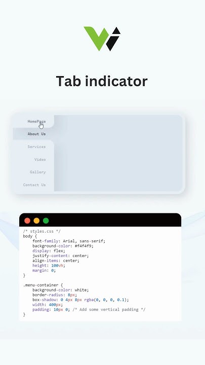 Easily Make Tab Indicator With The Help Of Html Htmlcss Css Html Coding Shorts Youtube