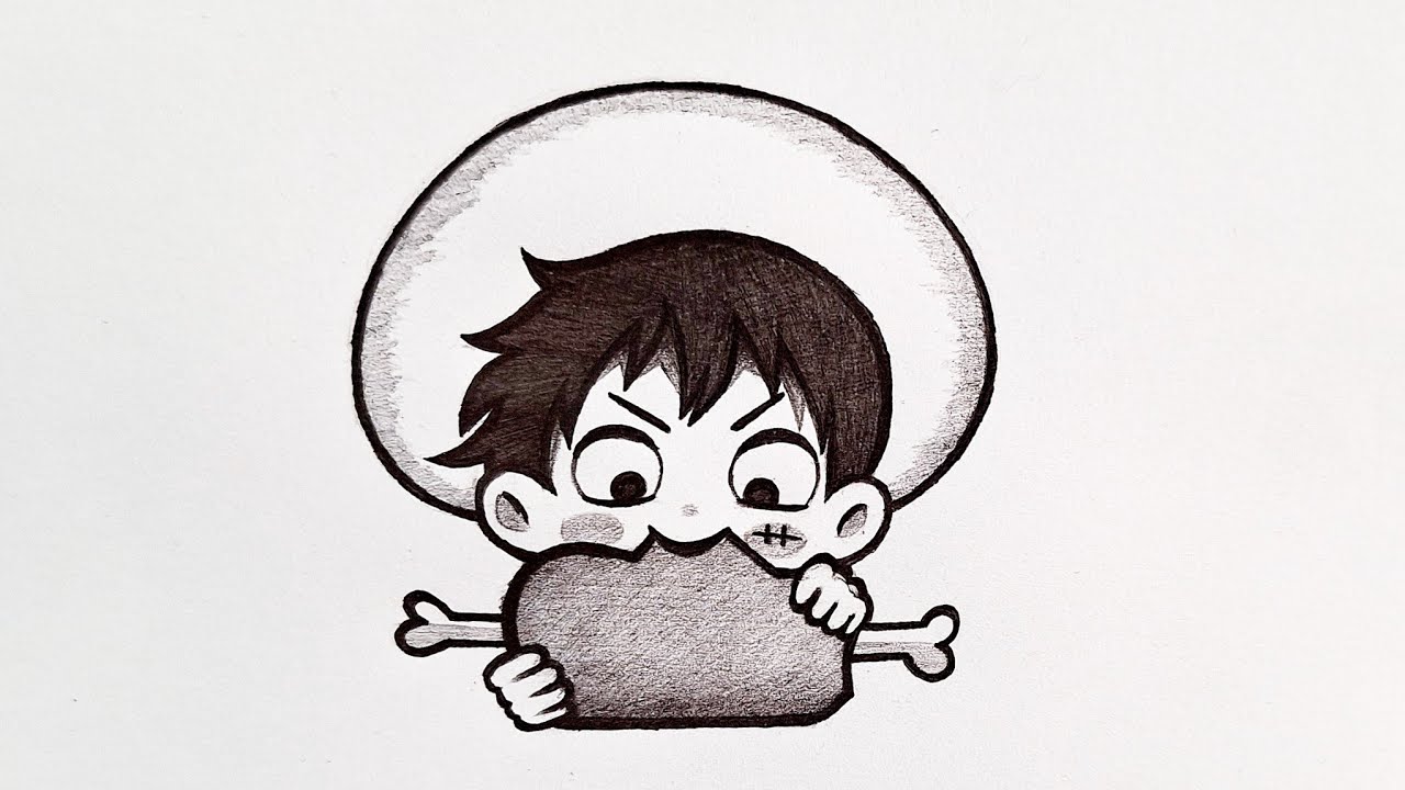 How to draw Luffy Chibi Easy step by step | One Piece Anime | Easy ...