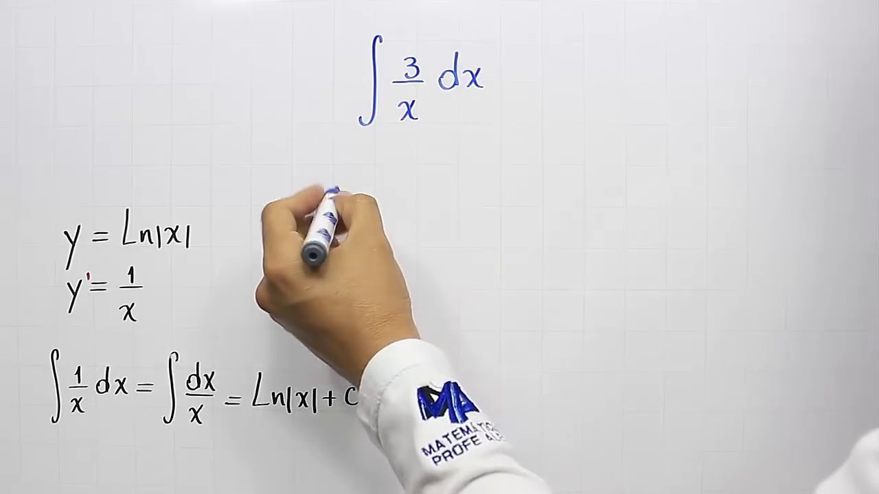 Integral de 1 x logaritmo natural Ejemplo 1 - YouTube