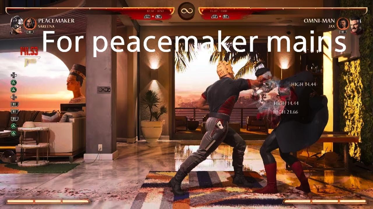 Easy beginner Peacemaker 30% kombo (1 bar) - YouTube