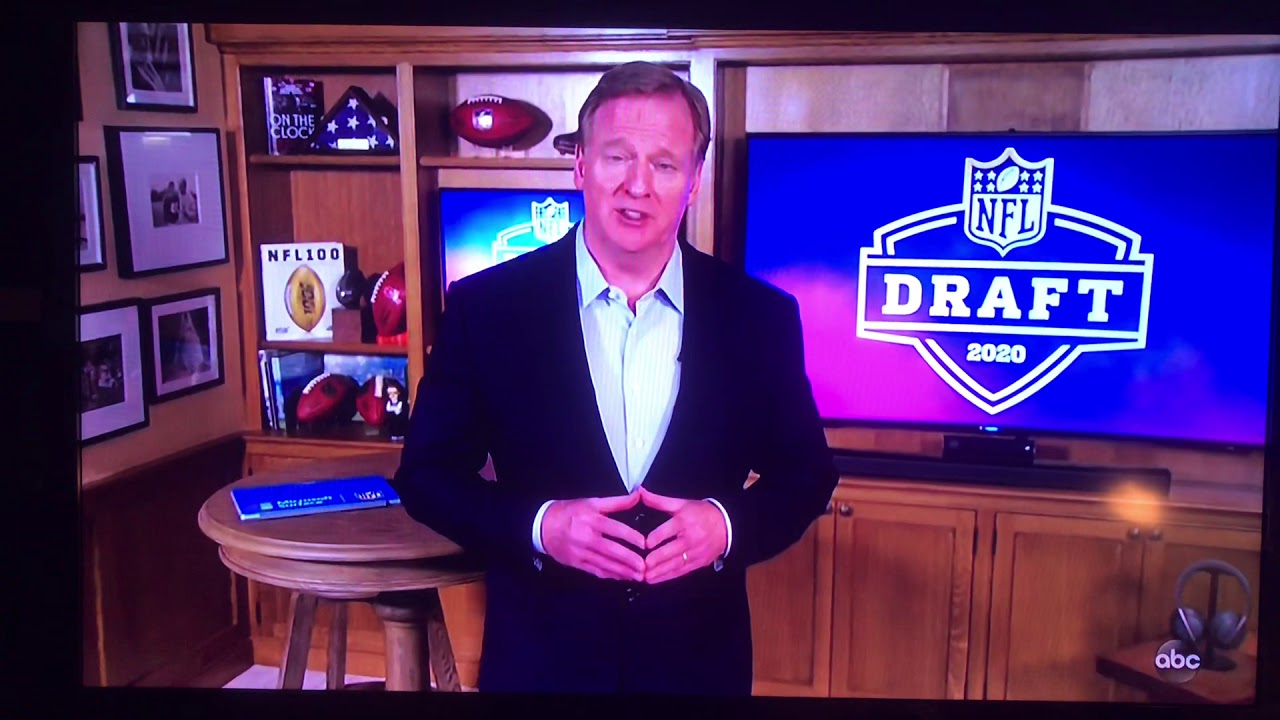Roger Goodell booed in NFL virtual draft 2020 - YouTube