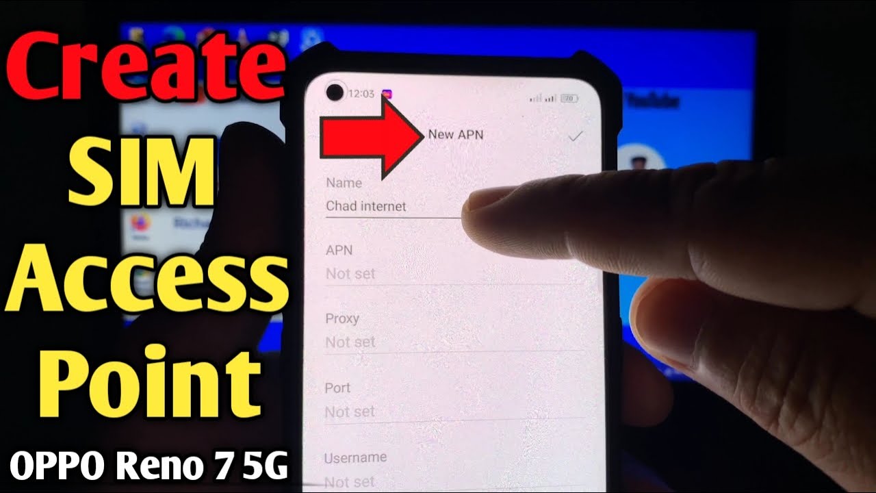 How to Create SIM Access Point on OPPO Reno 7 5G | Create New APN - YouTube