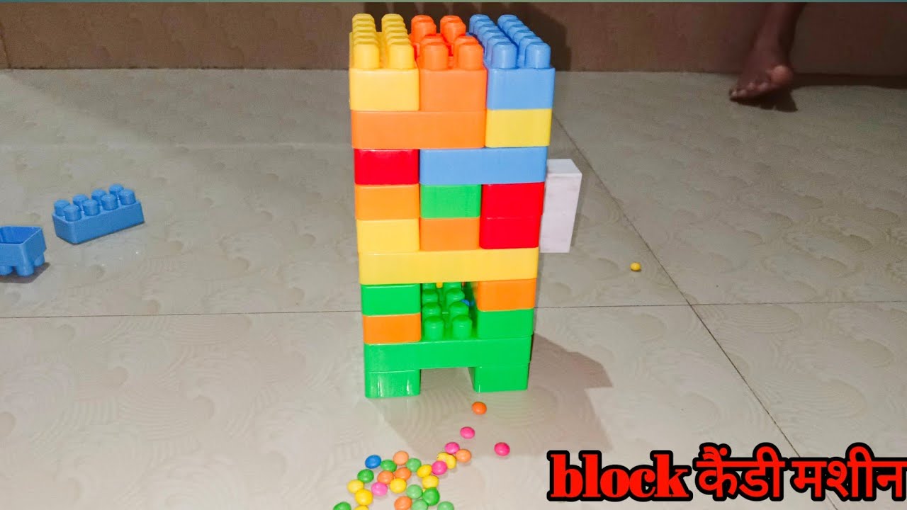 Satisfy Diy Block Candy Machine| बिल्डिंग ब्लॉक वीडियो| Lego Block ...