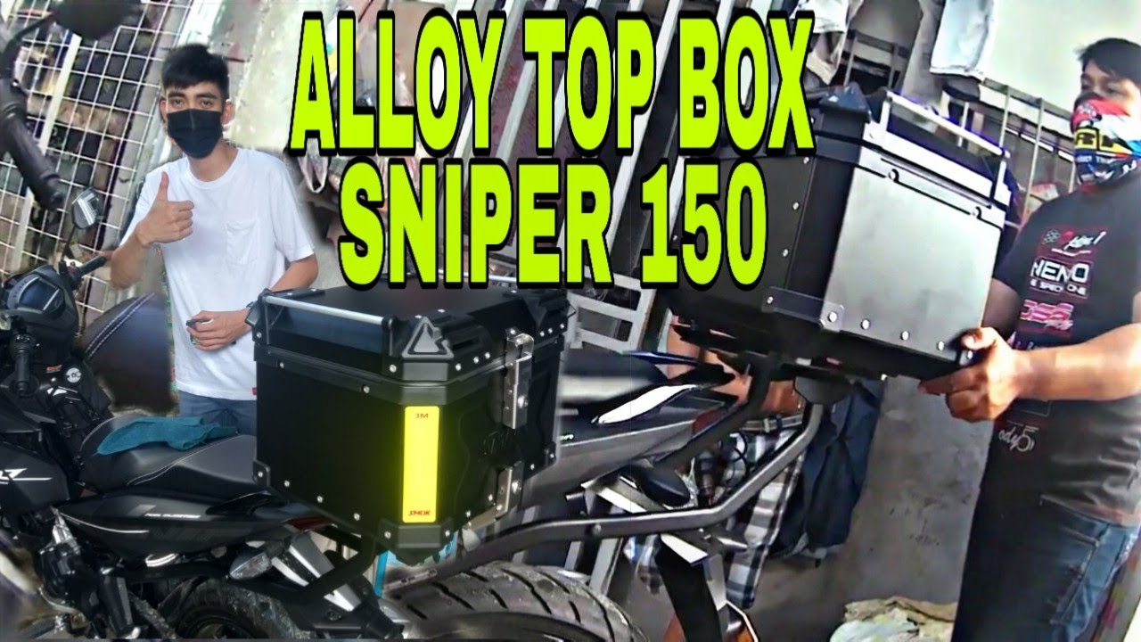installing SMOK ALLOY TOP BOX and GIVI BRACKET on YAMAHA sniper 150 ...