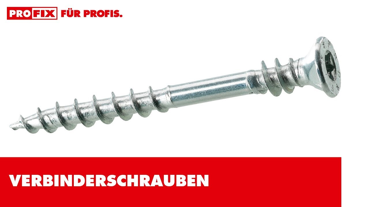 Verbinderschrauben PROFIX - YouTube