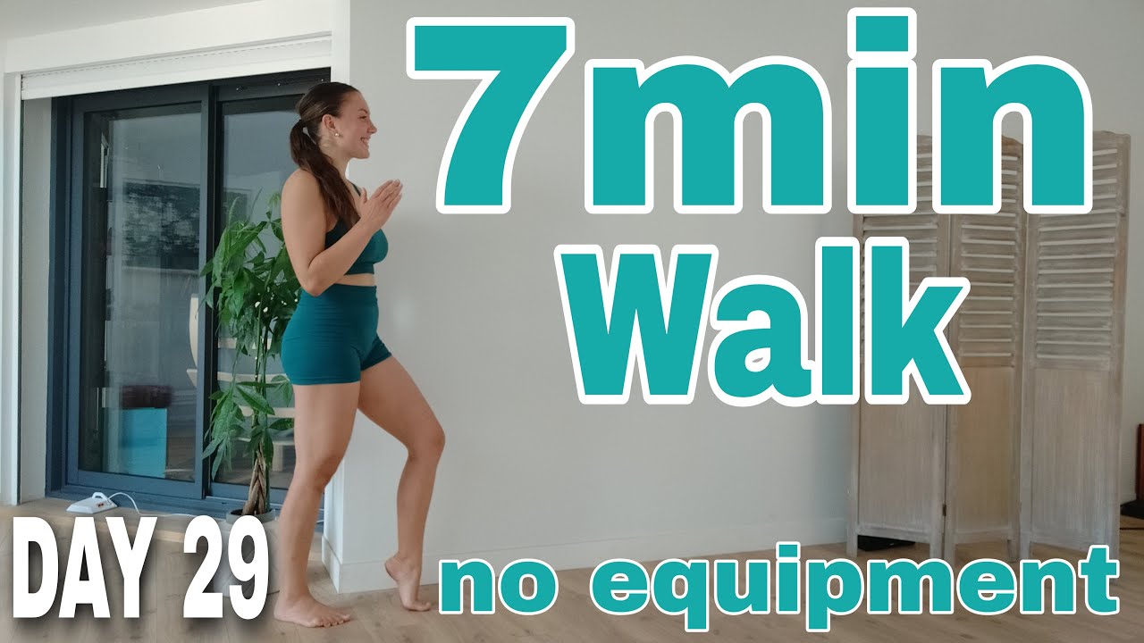7min Walk - full body - cardio - no equipment - for beginners and ...