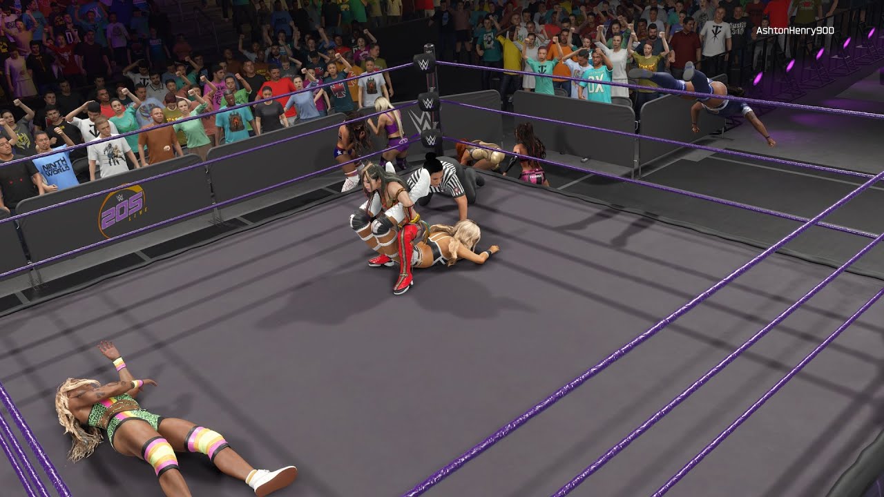 WWE 2K25 - Kairi Sane vs Roxanne Perez vs Maxxine Durpi vs Jaida Parker ...