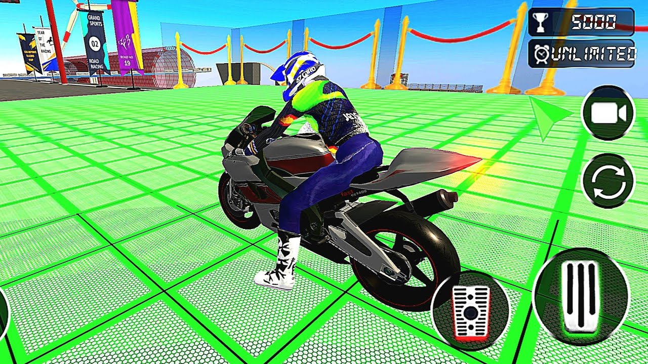 MEGA RAMP BIKE STUNT GAMES 3D - BIKE IMPOSSIBLE STUNTS GAMEPLAY ...