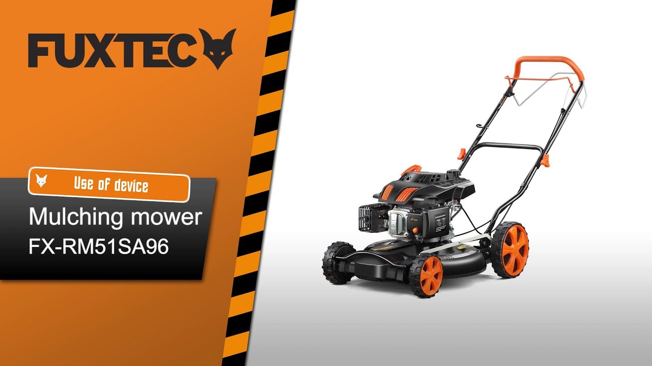 FUXTEC petrol mulching mower - FX-RM51SA96 - Use of device - YouTube