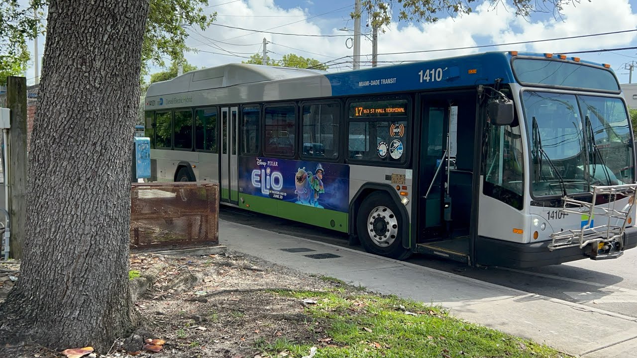 HD 25fps| Miami-Dade Transit: 2014 Gillig 40’ BRT Hev Hybrid #14101 On ...
