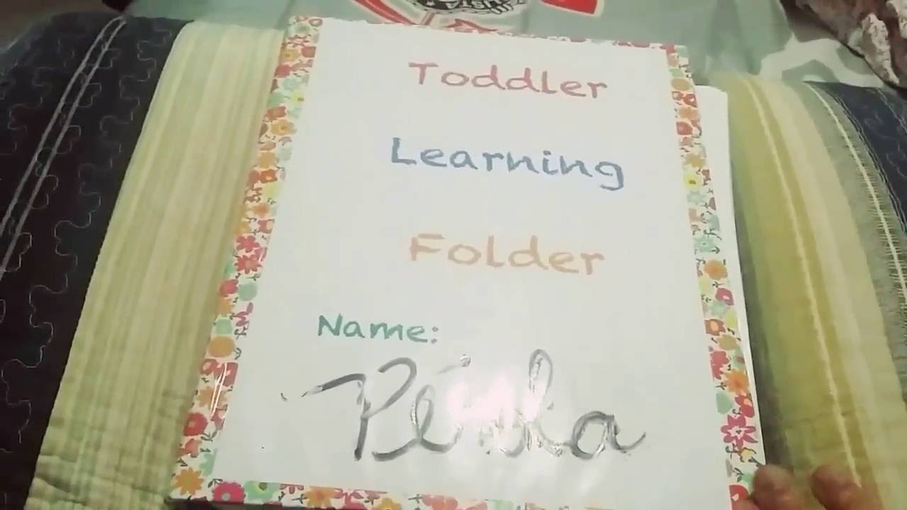 Learning Folder Activity for preschoolers - YouTube