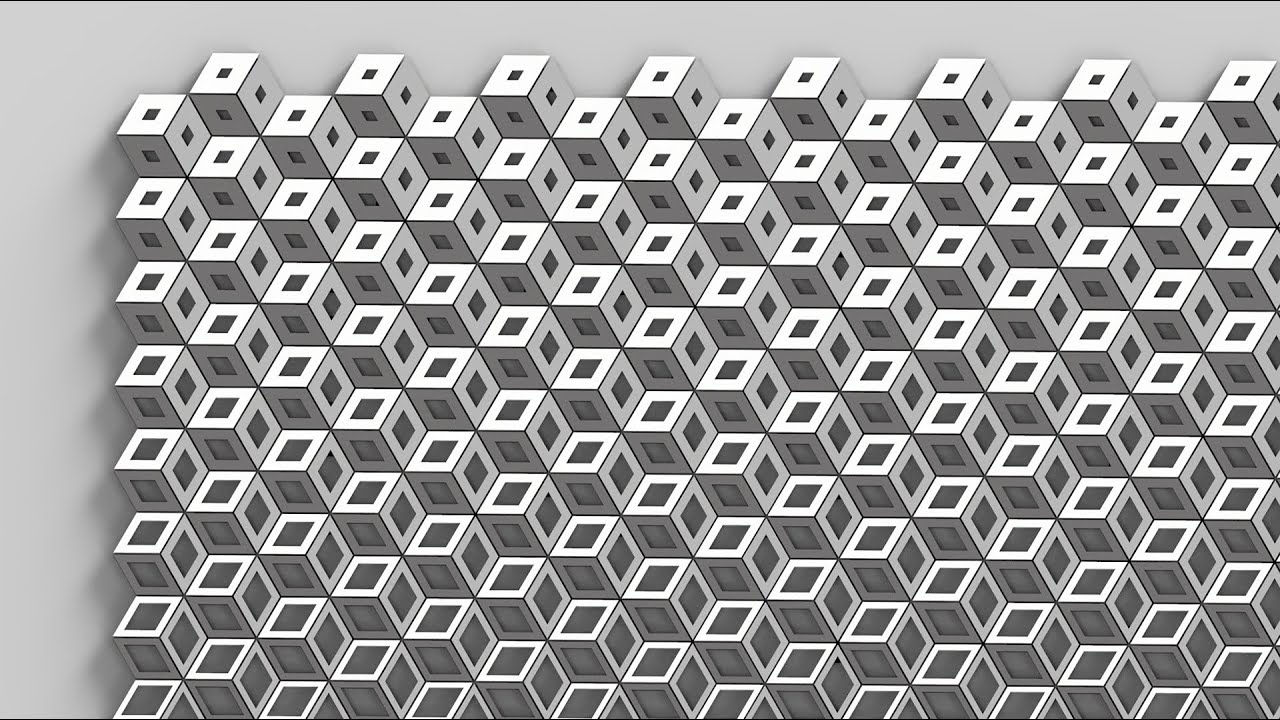 # 015 : Diamond Pattern / Grasshopper Pattern & Tiling - YouTube