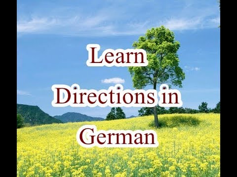 Learn directions in german - YouTube
