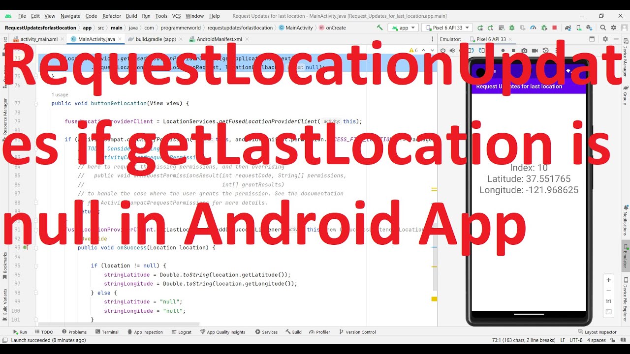 How to RequestLocationUpdates if FusedLocationProvider.LastLocation ...