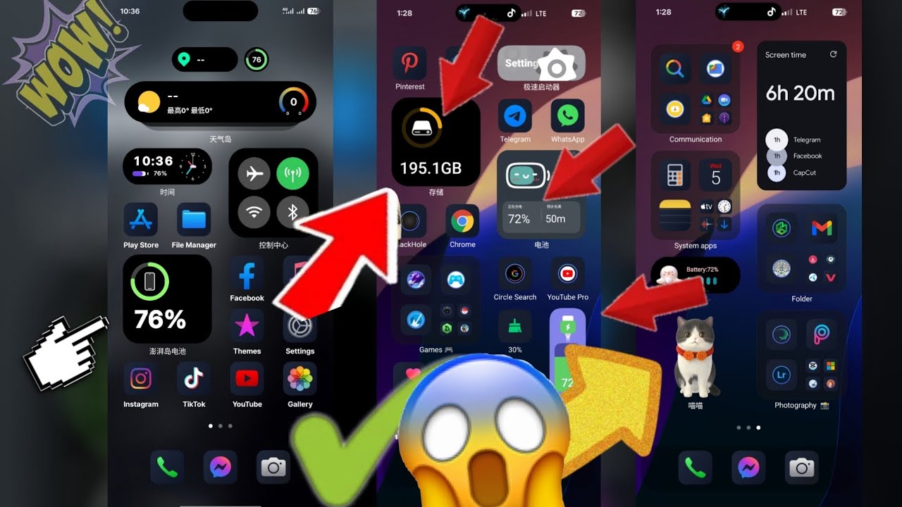 Super Widget 😍 Redmi & Xiaomi &Poco 🥶Cool animations Widget ☺️ - YouTube
