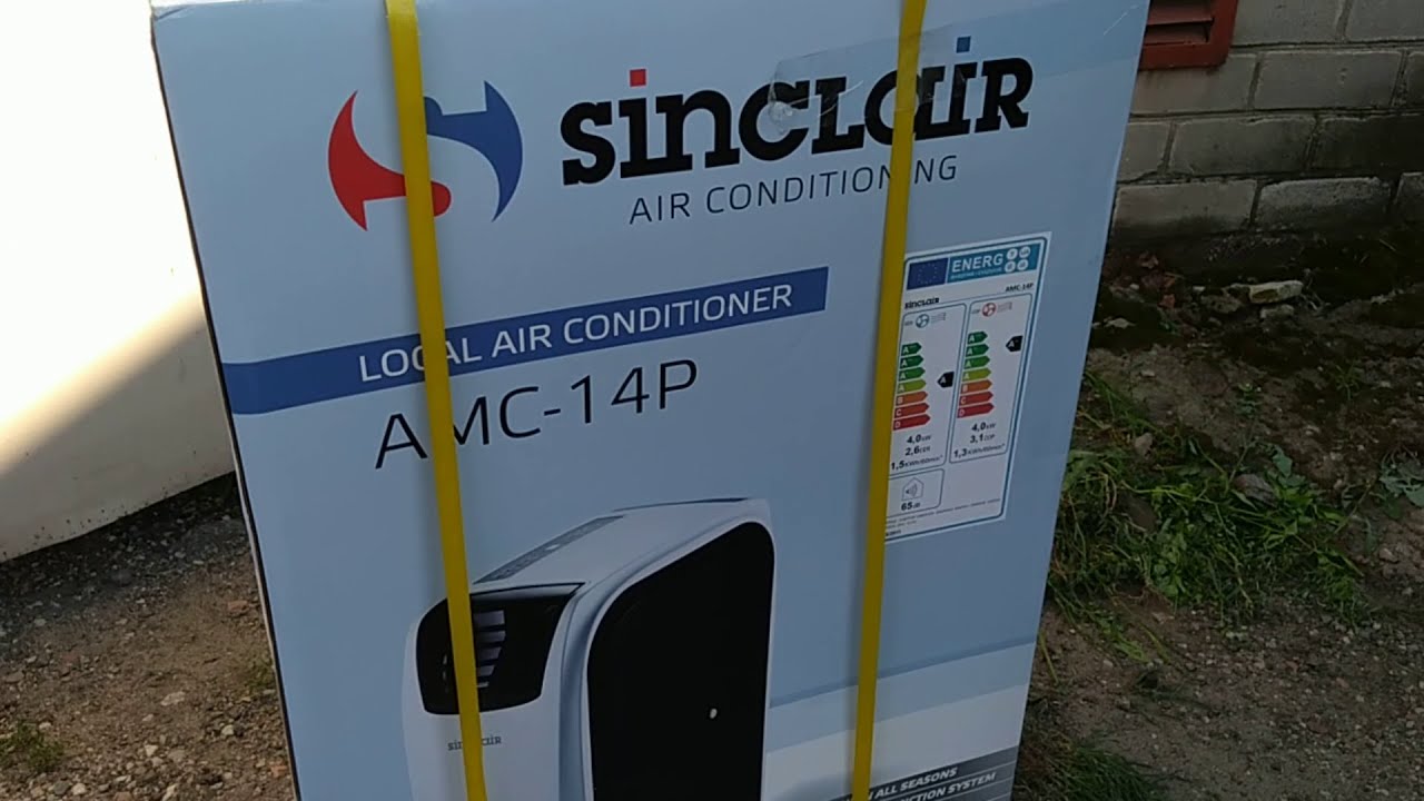 Мобильный кондиционер Sinclair (Синклейр) AMC-14P. Компактный и надженый. Экспресс-обзор - YouTube