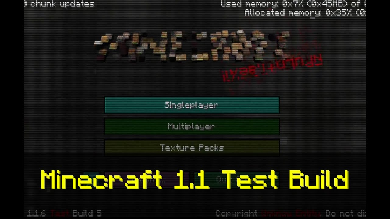 Minecraft 1.1 Test Build - YouTube