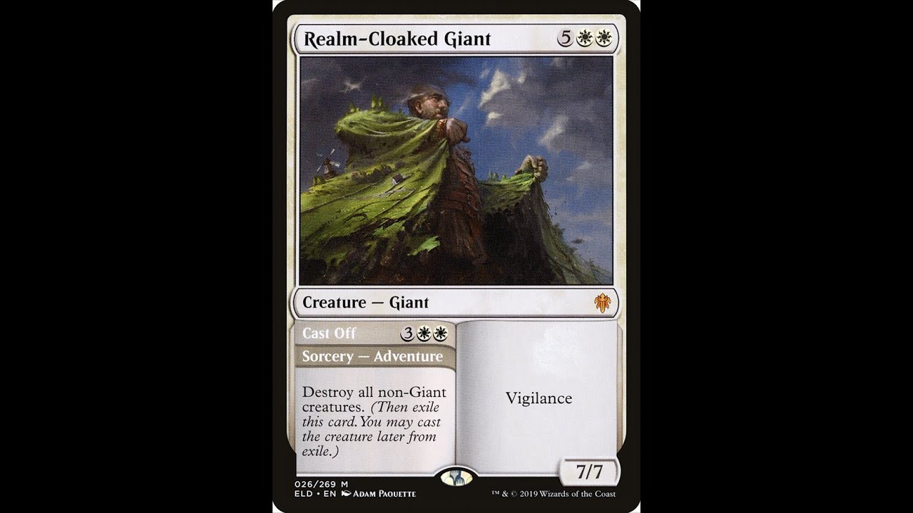 MTGA: Realm Cloaked Giant/Cast Off - YouTube
