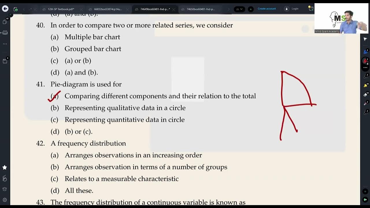 Chp 13 Unit 1 Statistical Description of Data Lec 3 | CAF Maths | Mind Spark Academy - YouTube