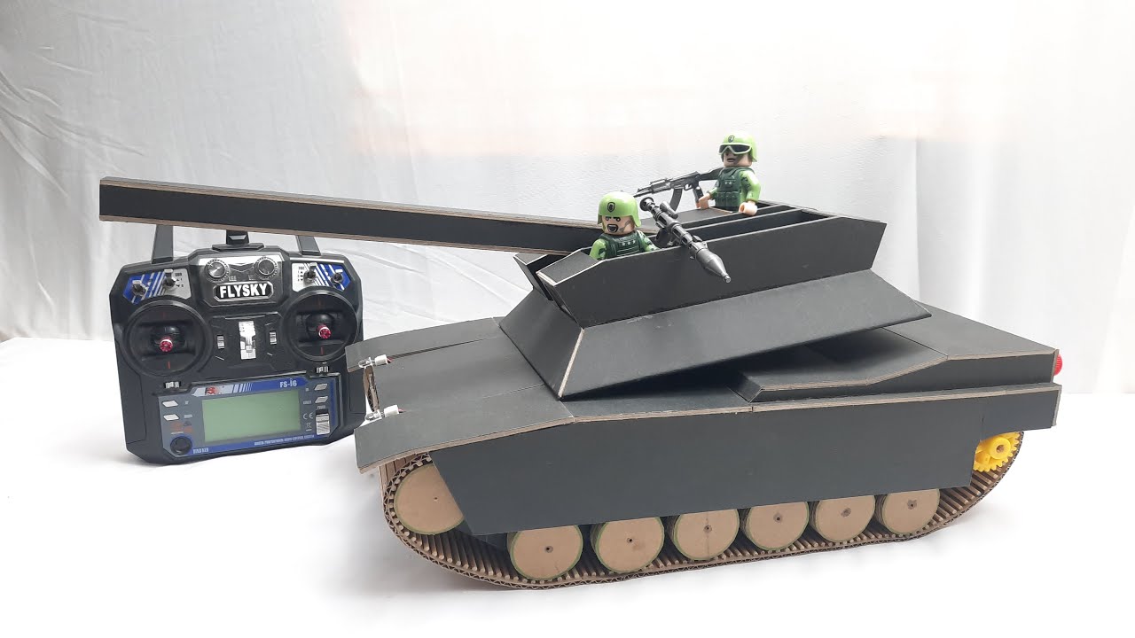 Cardboard Tank [M1 Abrams Style] - PART 2 - YouTube