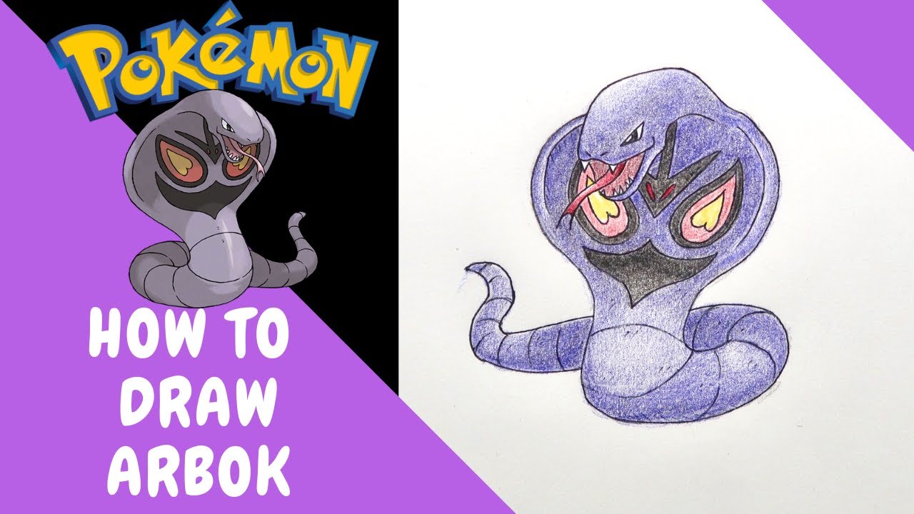 How to Draw Arbok No. 24 | Pokemon - YouTube