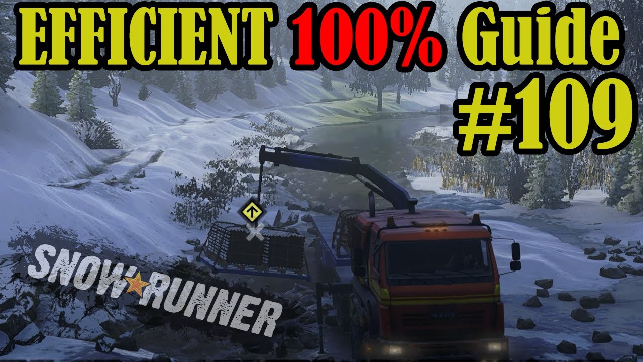 Bricks In The River - Mountain River, Alaska - Part 109 - Snowrunner Playthrough - 100% ...