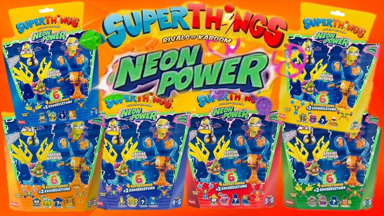 💥 SUPERTHINGS NEON POWER Seria 11 | TOATA COLECTIA DE EXOSCHELETE Pachete de 6 🤩 - YouTube
