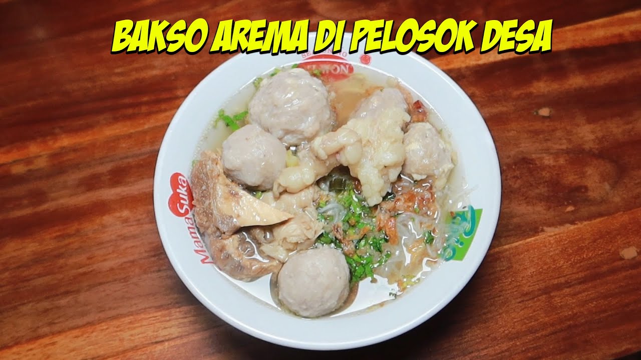 Menemukan bakso arema di pelosok desa, jualan sejak tahun 1983! - YouTube