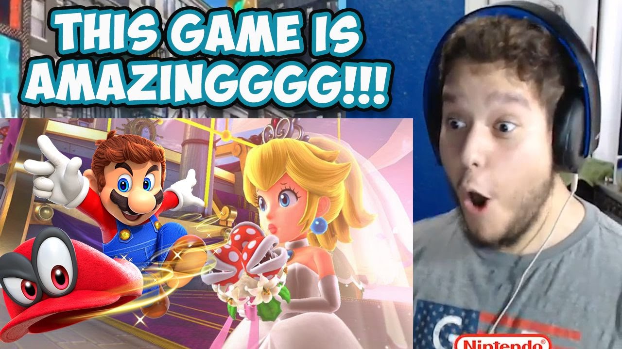 Super Mario Odyssey E3 Trailer - REACTION - YouTube